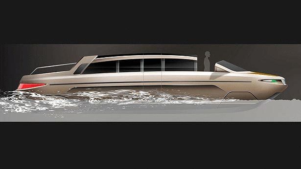 Amphibious superyacht limo tender developed by Nouvoyage